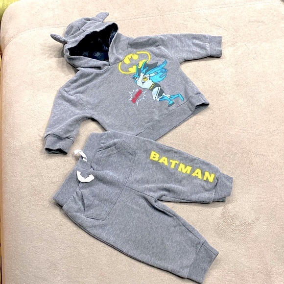 Batman | Matching Sets | Batman Outfit Baby Boy Gray Matching Set With ...